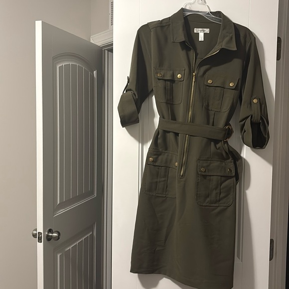 Dress Barn | Dresses | Army Green Dress Size 8 | Poshmark